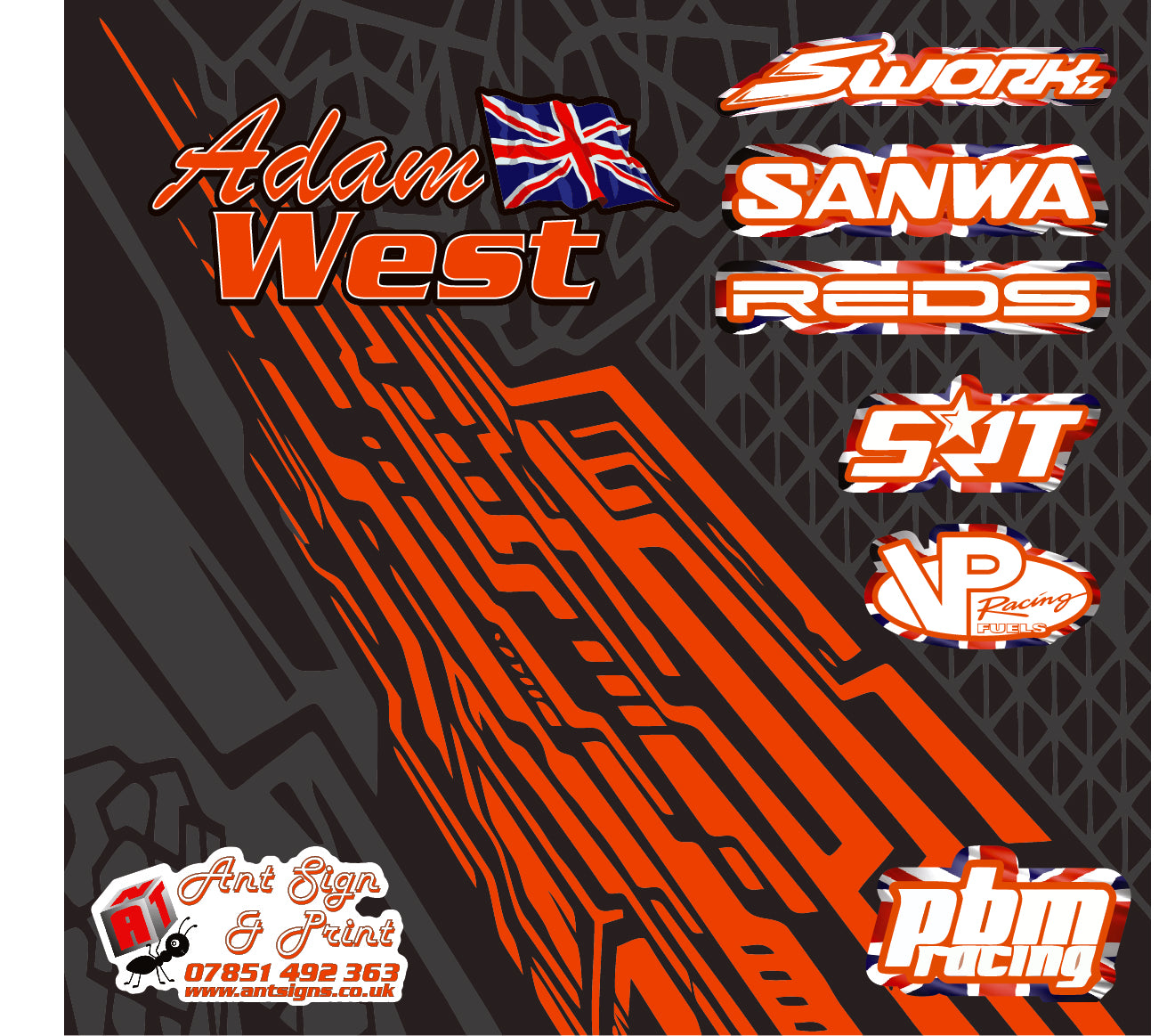 CUSTOM PRINTED RC CAR SETUP BOARDS – Antsigns shop